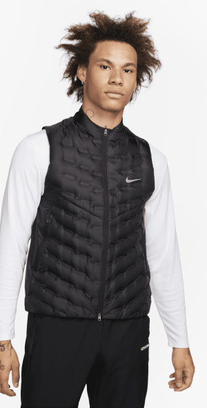 Nike - Men's Therma-FIT ADV Repel AeroLoft Down Running Vest in Black ...