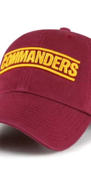 '47 - Men's Burgundy Washington Commanders Script Clean Up Adjustable Hat