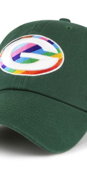 '47 - Men's Green Green Bay Packers Pride Clean Up Adjustable Hat