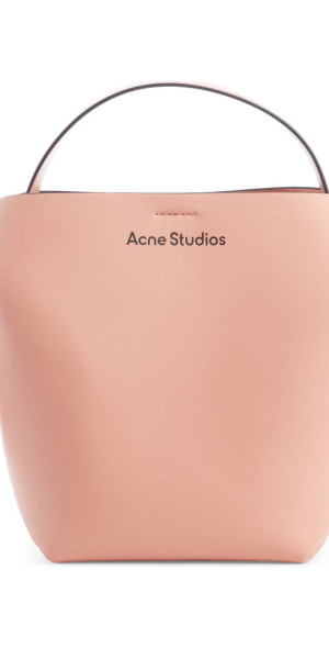 Acne Studios - Mini Musubi Leather Top Handle Bag in Salmon Pink at ...