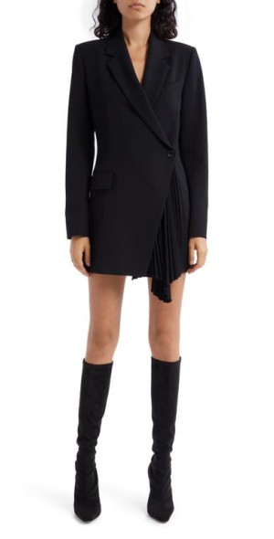 A.L.C. - A. L.C. Juliet Pleated Long Sleeve Blazer Dress in Black at ...