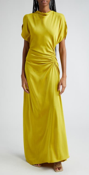 A.L.C. - Nadia Side Twist Maxi Dress in Cactus Bloom at Nordstrom, Size 8