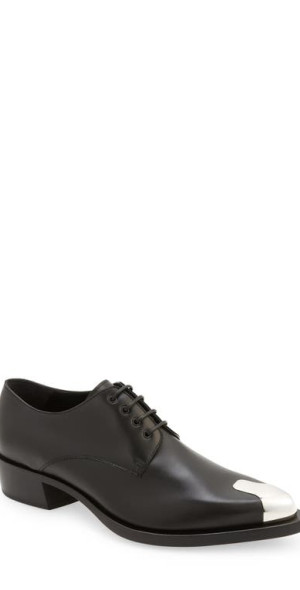 Alexander McQueen - Cap Toe Derby in 1081-Black/Silver
