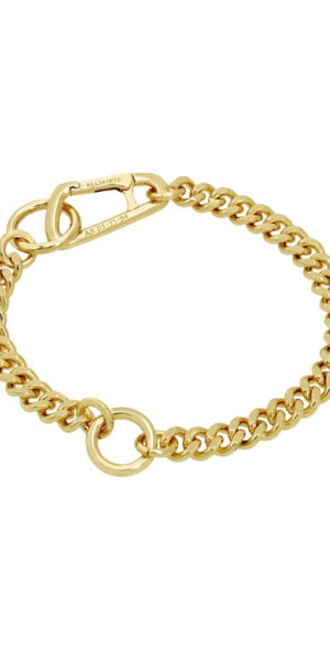 AllSaints - Carabiner Curb Chain Bracelet in Gold at Nordstrom