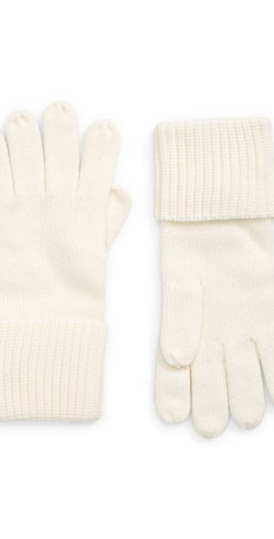 AllSaints - Cuffed Knit Gloves in Chalk at Nordstrom