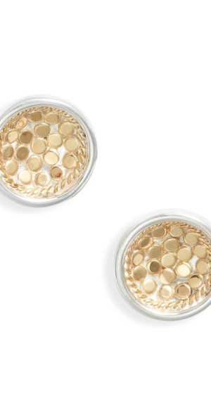 Anna Beck - Classic Dish Stud Earrings in Gold
