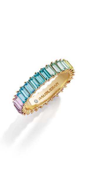 BaubleBar - Mini Alidia Ring in Multi Rainbow