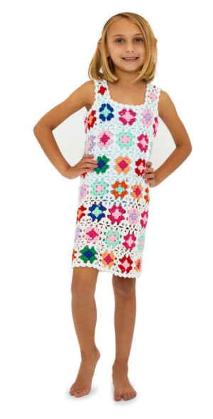 Beach Riot - Kids' Little James Crochet Cover-Up Dress in Tropical ...