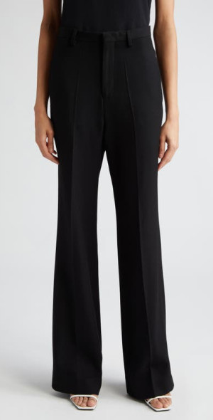 BITE Studios - Credo Wool Straight Leg Trousers in Black at Nordstrom