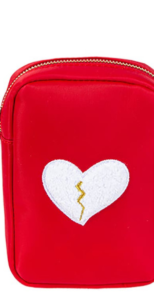 Bloc Bags - Mini Heart Breaker Cosmetics Bag in Red at Nordstrom