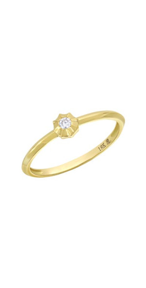 Bony Levy - Monaco Diamond Stackable Ring in 18K Yellow Gold at Nordstrom