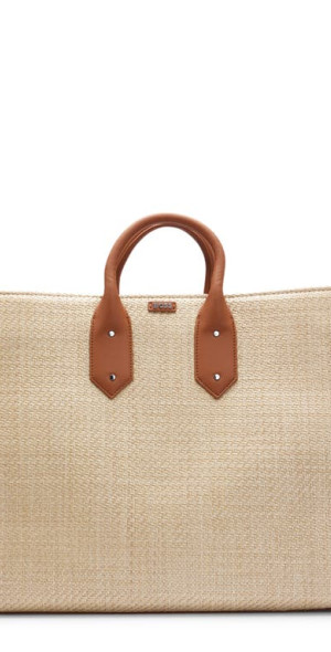 BOSS - Sandy Raffia Tote in Gold