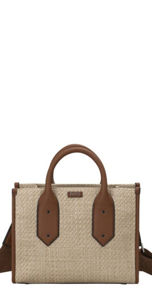 BOSS - Small Sandy Raffia Tote in Gold
