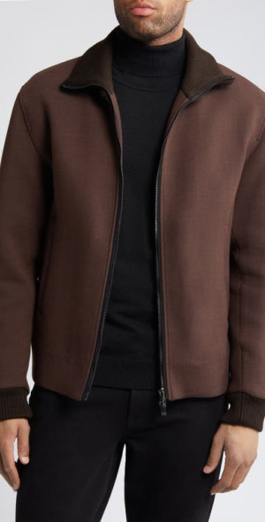 BOSS Camel - Calim Jacket in Dark Brown