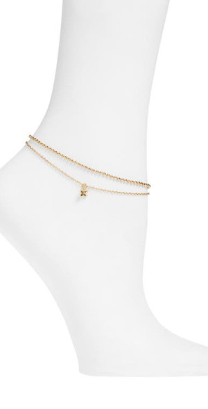 BP. - Set of Two Anklets in Gold at Nordstrom