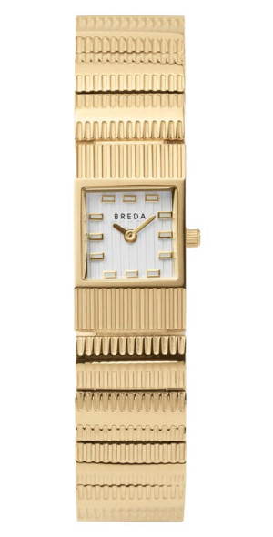 BREDA - Groove Square Bracelet Watch, 16mm in Gold