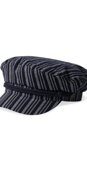 Brixton - Fiddler Cap in Denim Stripe