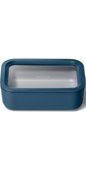 CARAWAY - 6.6-Cup Glass Food Storage Container in Navy