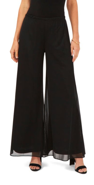 Chaus - Mesh Palazzo Pants in Black 001 at Nordstrom