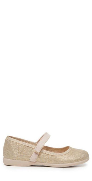CHILDRENCHIC - Metallic Mary Jane Canvas Sneaker in Gold at Nordstrom