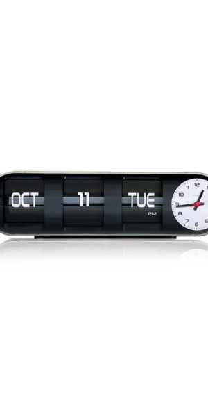 CLOUDNOLA - Capsule Flip Calendar & Clock in Black at Nordstrom