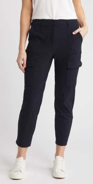 Commando - Classic Crop Cargo Pants in Black