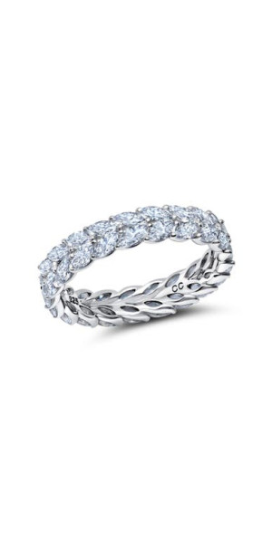 Crislu - Marquis Cubic Zirconia Eternity Ring