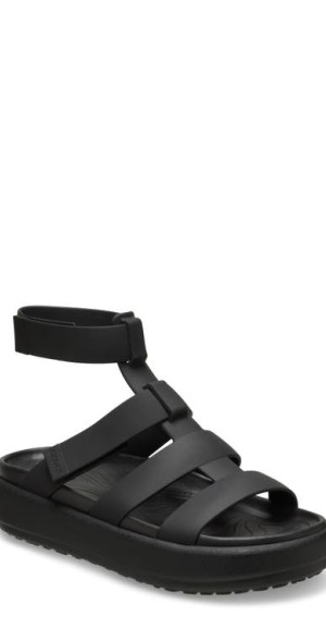 CROCS - Brooklyn Luxe Water Resistant Gladiator Fisherman Slide Sandal ...