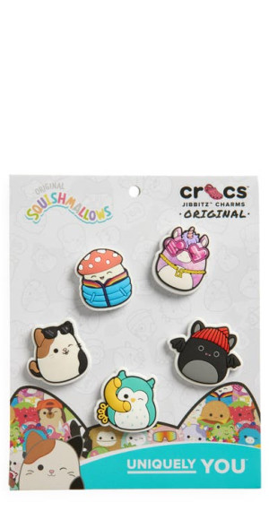 CROCS - Squishmallows Assorted 5-Pack Jibbitz Shoe Charms in White at ...