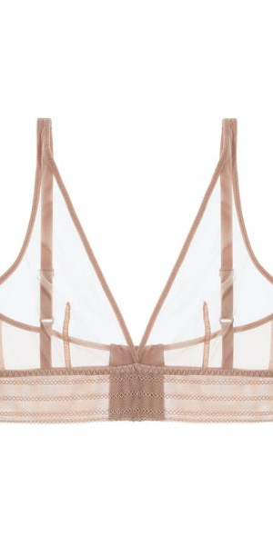 ELSE - Bare Soft Plunge Bra in Powder