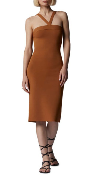 Equipment - Appoline Midi Dress in Almond