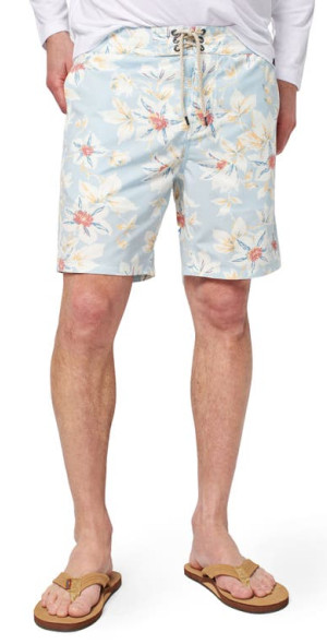 Faherty - Classic Board Shorts in Blue Sky Floral at Nordstrom