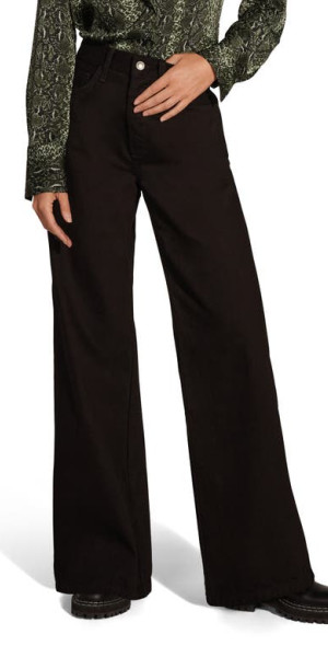 Favorite Daughter - The Masha Super High Waist Wide Leg Jeans in Phantom