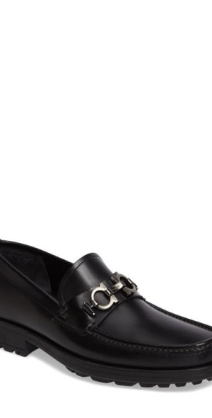 FERRAGAMO - David Bit Loafer in Black Leather