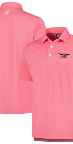 FOOTJOY - Men's FootJoy Pink Genesis Invitational ProDry Stretch Pique ...