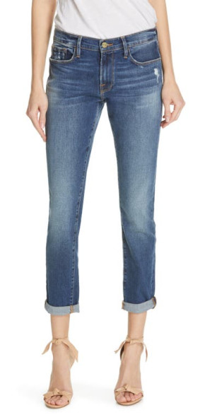FRAME - Le Garcon Ankle Boyfriend Jeans in Azure at Nordstrom