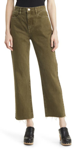 FRAME - Le Jane Crop Jeans in Stoned Fatigue