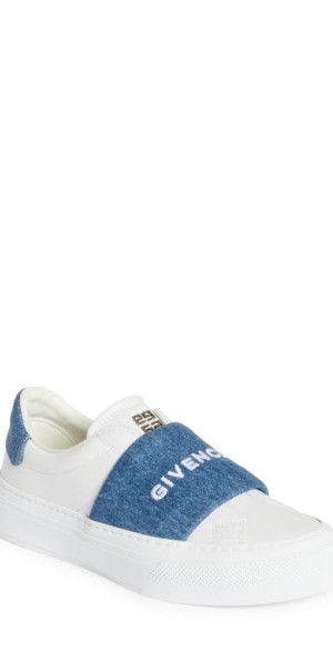 Givenchy - City Sport Slip-On Sneaker in White/Blue at Nordstrom