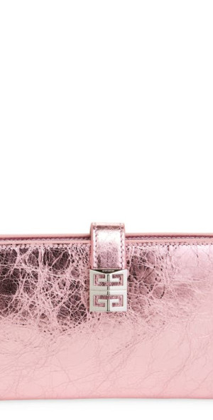 Givenchy - Medium 4G Leather Bifold Wallet in Silk Pink at Nordstrom