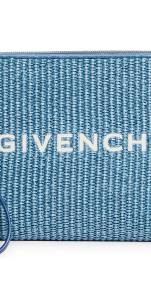 Givenchy - Raffia Travel Pouch in Sky Blue at Nordstrom