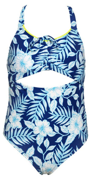 Hobie - Kids' Lei Cutout One-Piece Swimsuit in Sailor Blue at Nordstrom