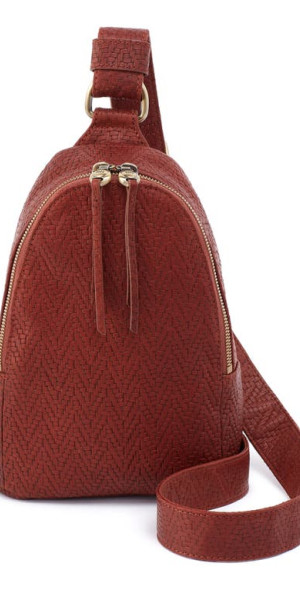 HOBO - Fern Leather Sling Bag in Tuscan Brown