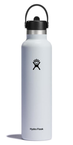 Hydro Flask - 24-Ounce Water Bottle with Straw Lid in White