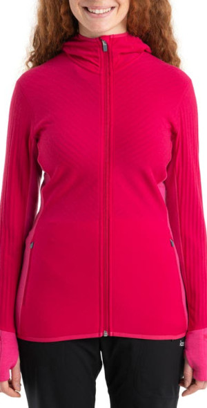 Icebreaker - Descender Full Zip Hoodie in Electron Pink/Tempo at Nordstrom