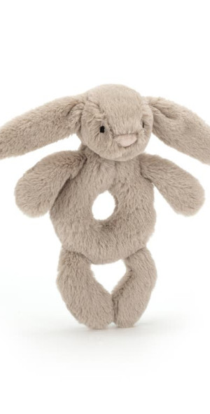 Jellycat - Bashful Bunny Ring Rattle in Brown at Nordstrom