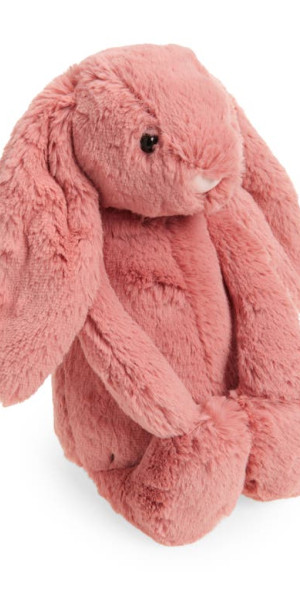 Jellycat - Original Bashful Sorrel Bunny Stuffed Animal in Pink at ...
