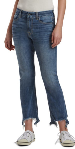 JEN7 by 7 For All Mankind - Kick Flare Crop Jeans in Sienna