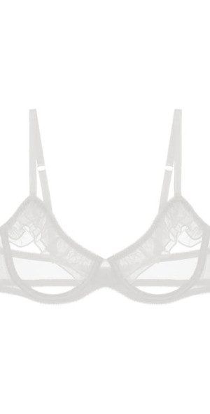 JOURNELLE - Odette Open Cup Underwire Bra in Blanc at Nordstrom