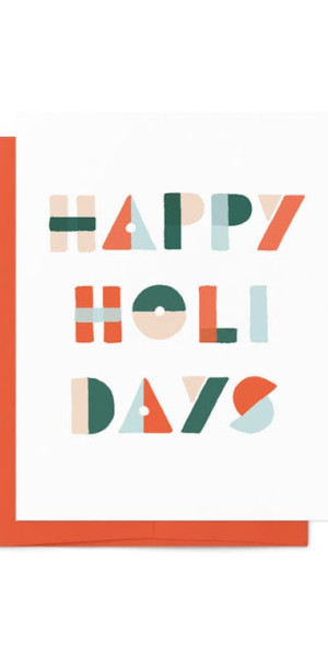 Joy Paper Co. - Holiday Shapes Card Boxed Set of 8 Cards in Red ...