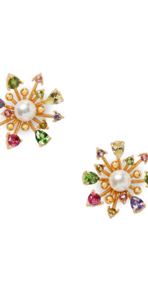 kate spade new york - bloom in color stud earrings in Goldtone Multi at ...
